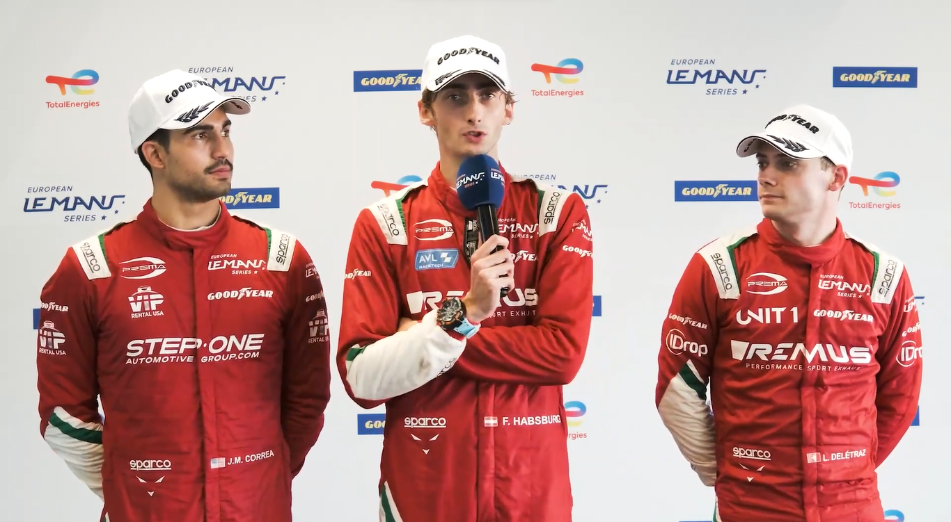 Prema Racing célèbre sa victoire lors de la finale de la saison ELMS à ...